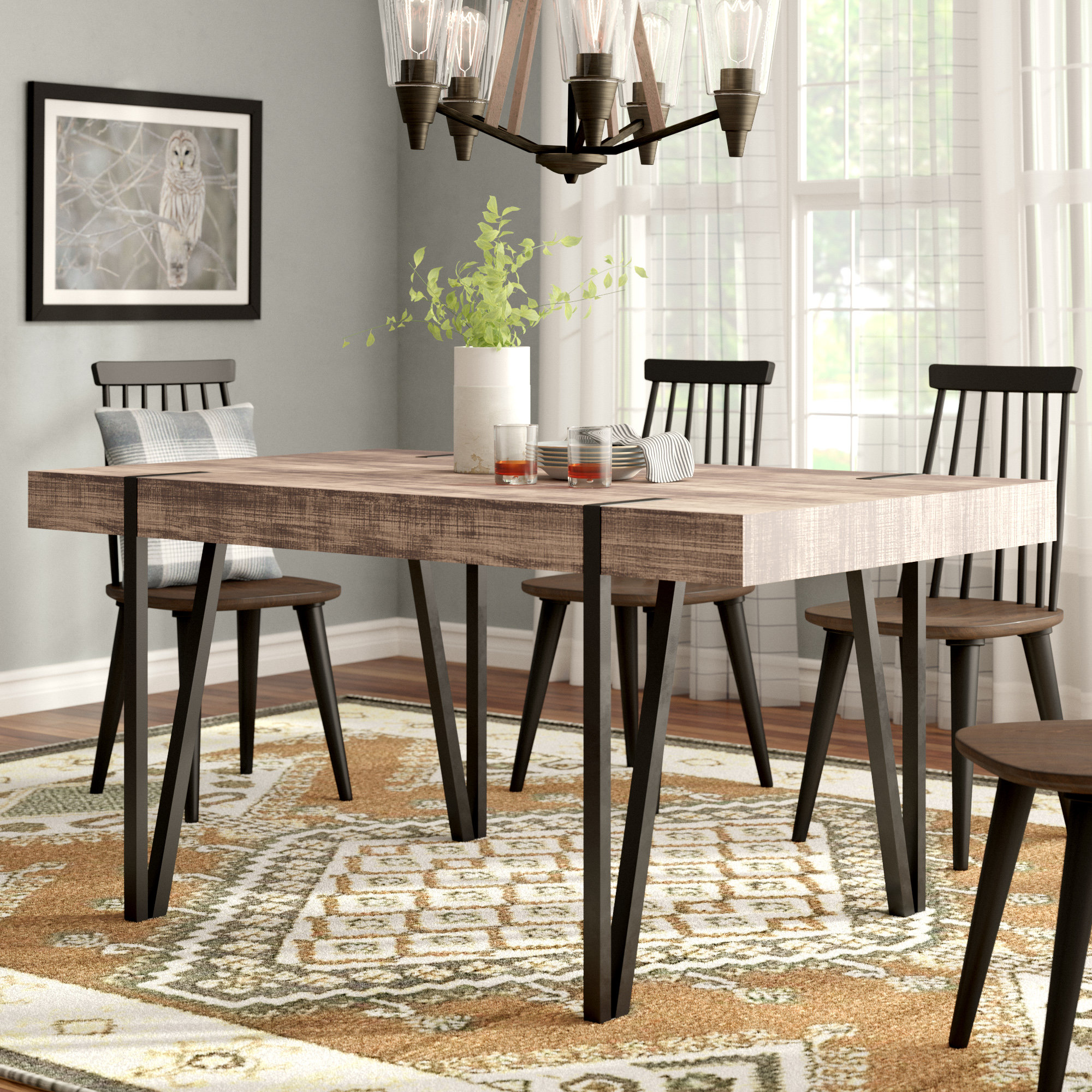 17 Stories Salemburg 35.4" Dining Table & Reviews | Wayfair