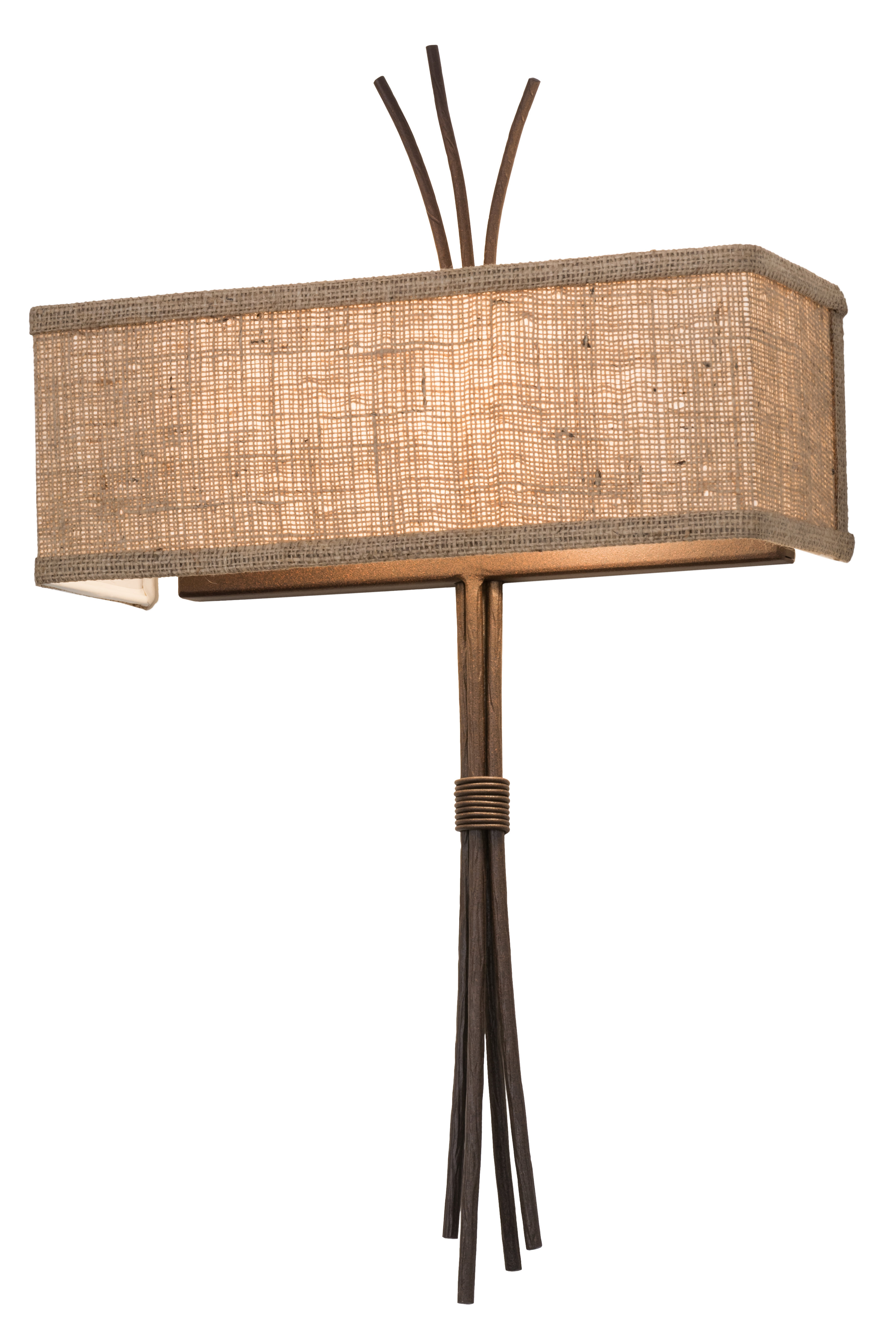 Meyda Lighting 14" Wide Ramus Flush Mounted Sconce | Wayfair