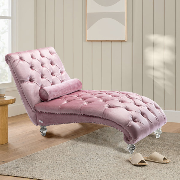 Pink Chaise Lounge Chairs You'll Love | Wayfair