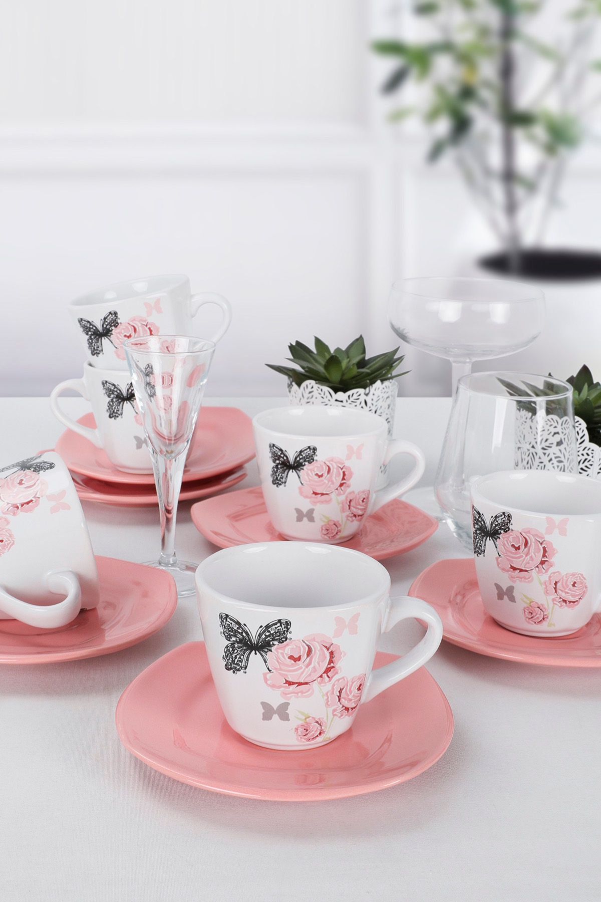 East Urban Home Lockeford Teacup & Saucer | Wayfair