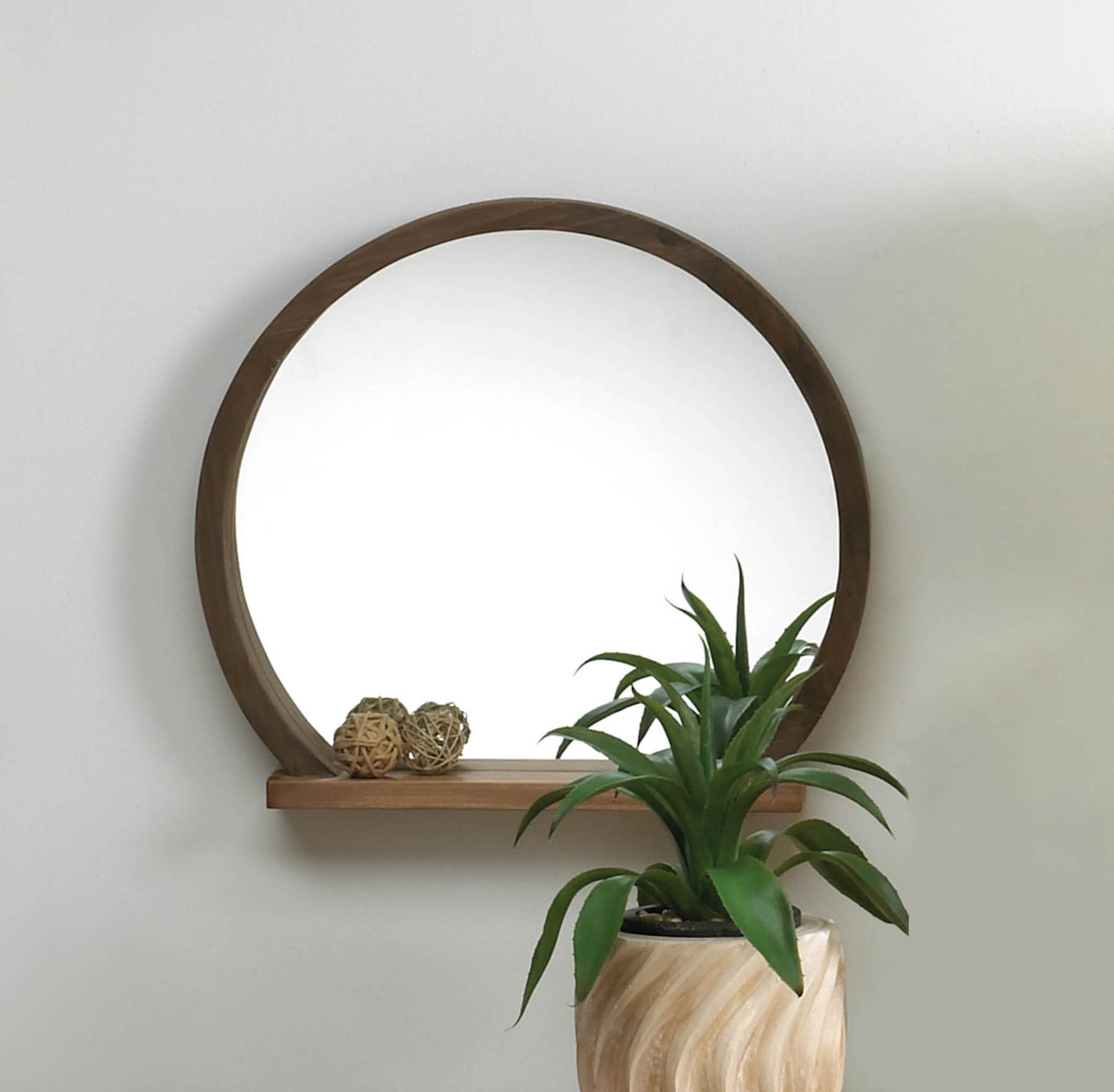 Union Rustic Pryor Asymmetrical Wood Wall Mirror & Reviews | Wayfair