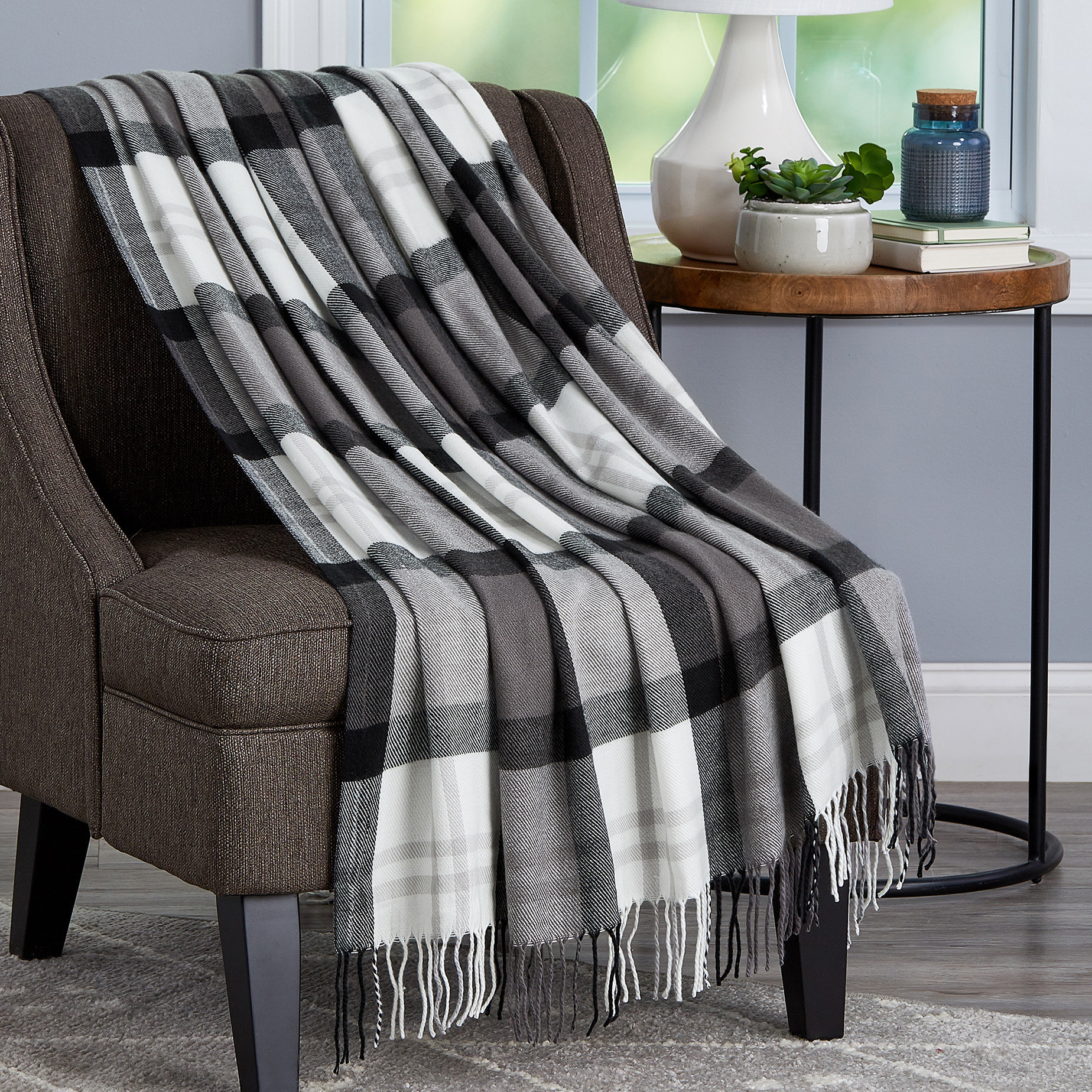 Plymouth Home LHC Oversized Soft Throw Blanket - Fluffy Cashmere-Like ...