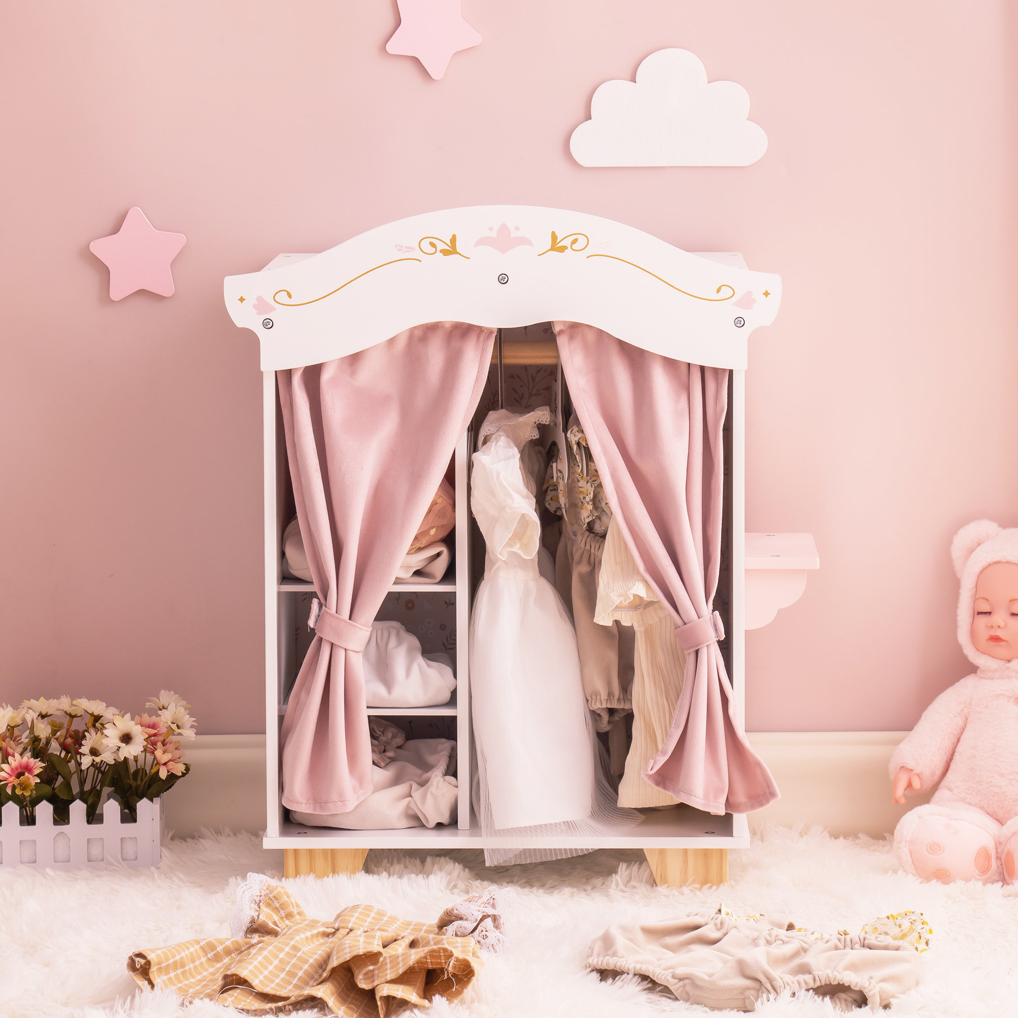 ROBUD Wooden Doll Furniture & Accessories | Wayfair