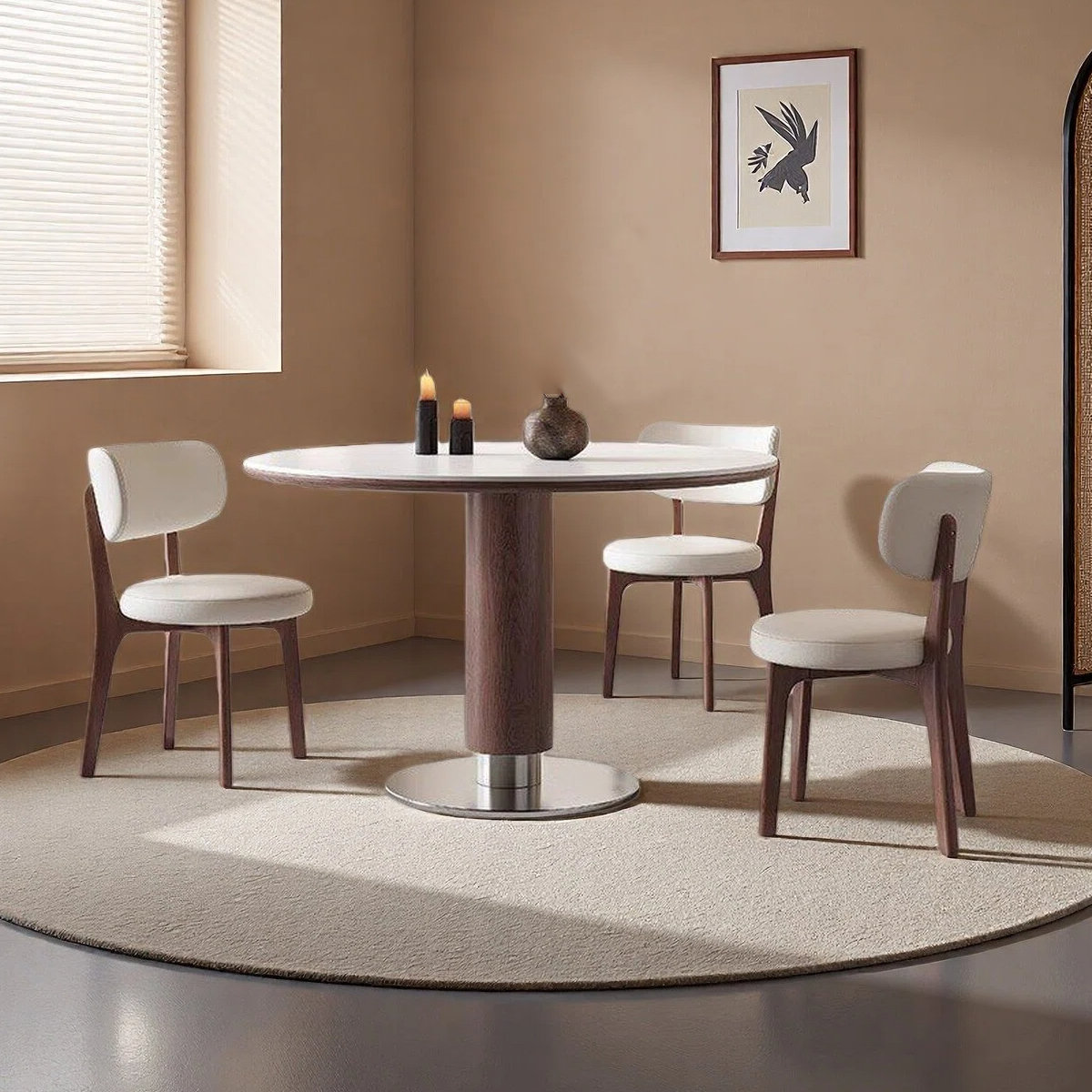 Orren Ellis Small-sized round dining table | Wayfair