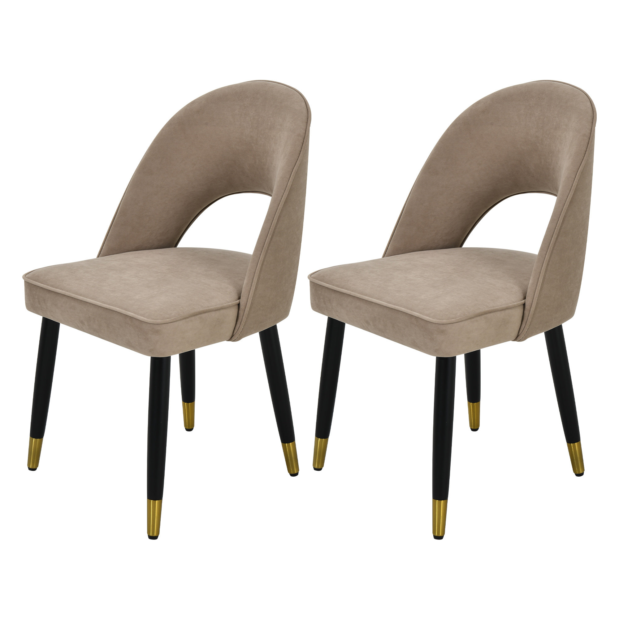 Everly Quinn Louis Velvet Upholstered Side Chair & Reviews | Wayfair