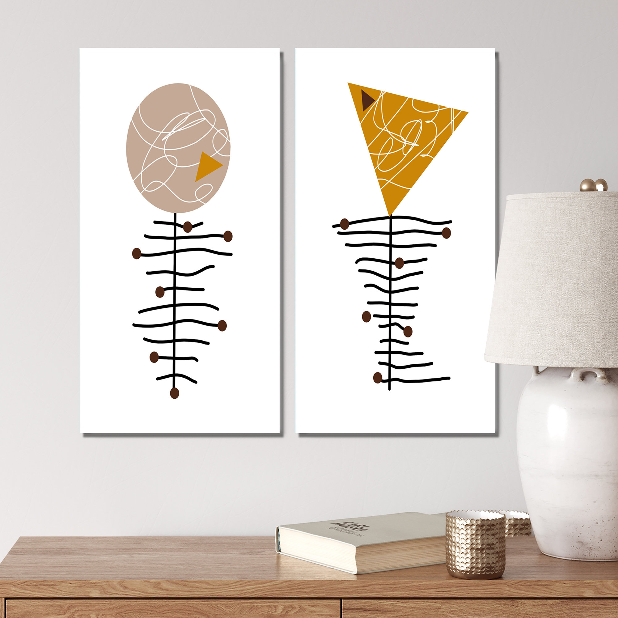 Wrought Studio Scandinavian Abstract Geometric Typography XX - Modern ...