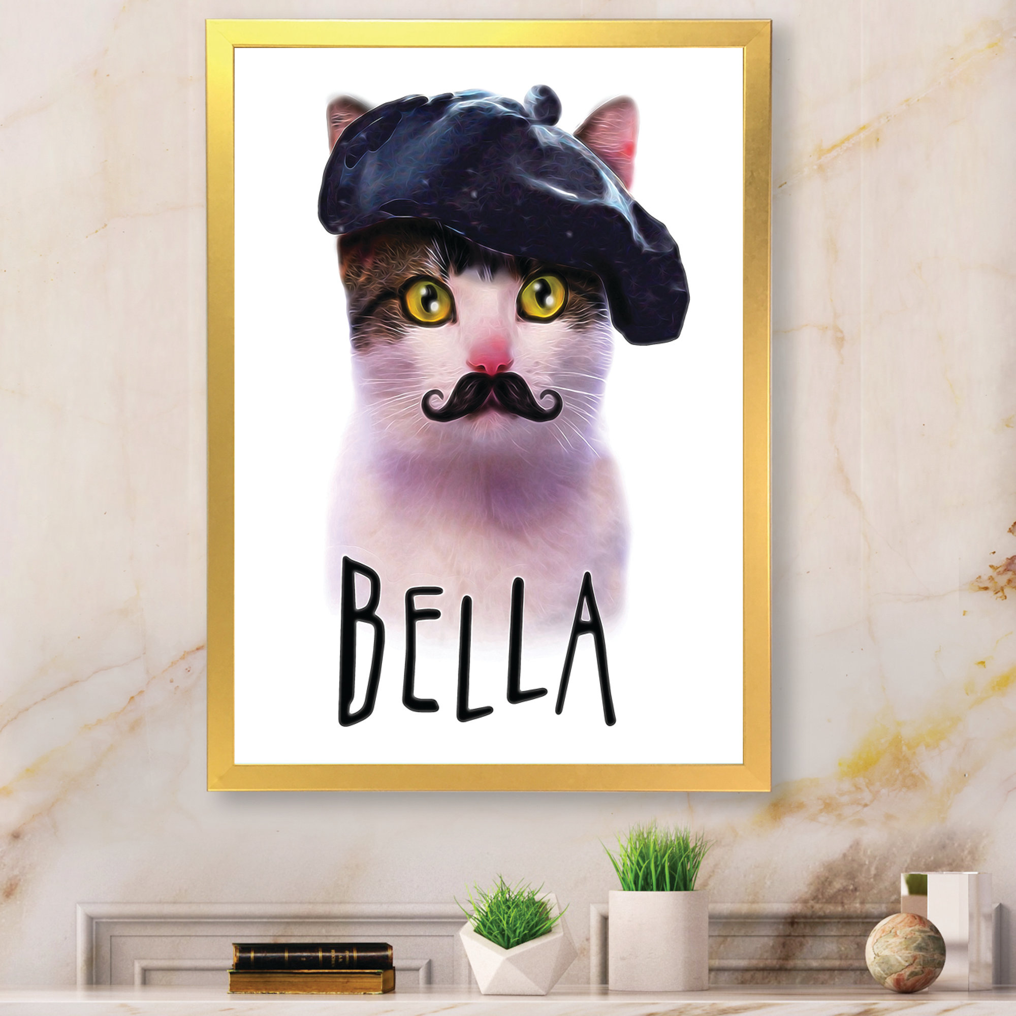 Trinx Hipster Funny Cat With Moustache " Hipster Funny Cat With ...