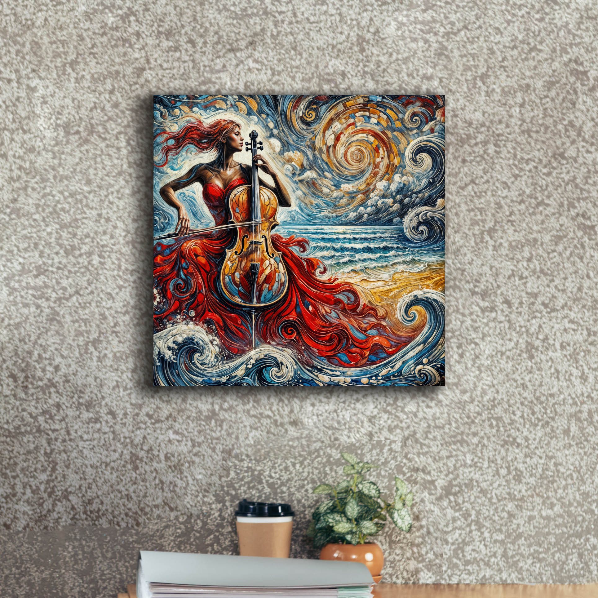 Winston Porter 'Waves Of Music' by Rey Klimt Canvas Wall Art | Wayfair