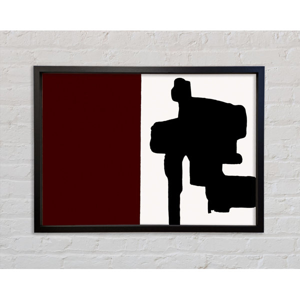 Bright Star Oblong Maroon - Single Picture Frame Art Prints on Canvas ...