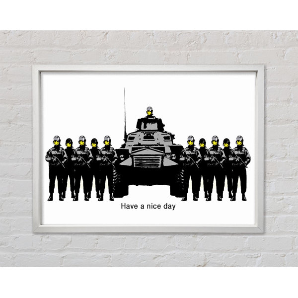 Bright Star Have A Nice Day Army Tanks - Single Picture Frame Art ...