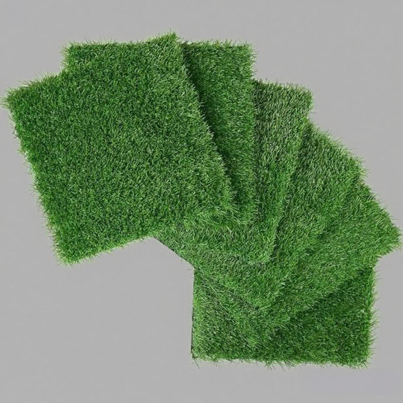 Visco Link 36 Pack 12'' Interlocking Artificial Grass Deck Tiles ...