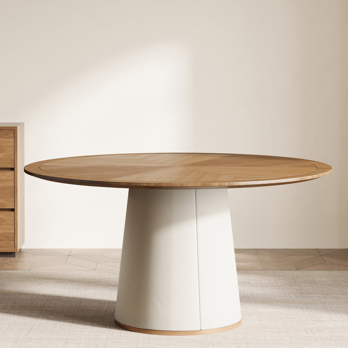 Latitude Run® Cathelijn Brui 59.05" Round Dining Table for 4-8 People ...