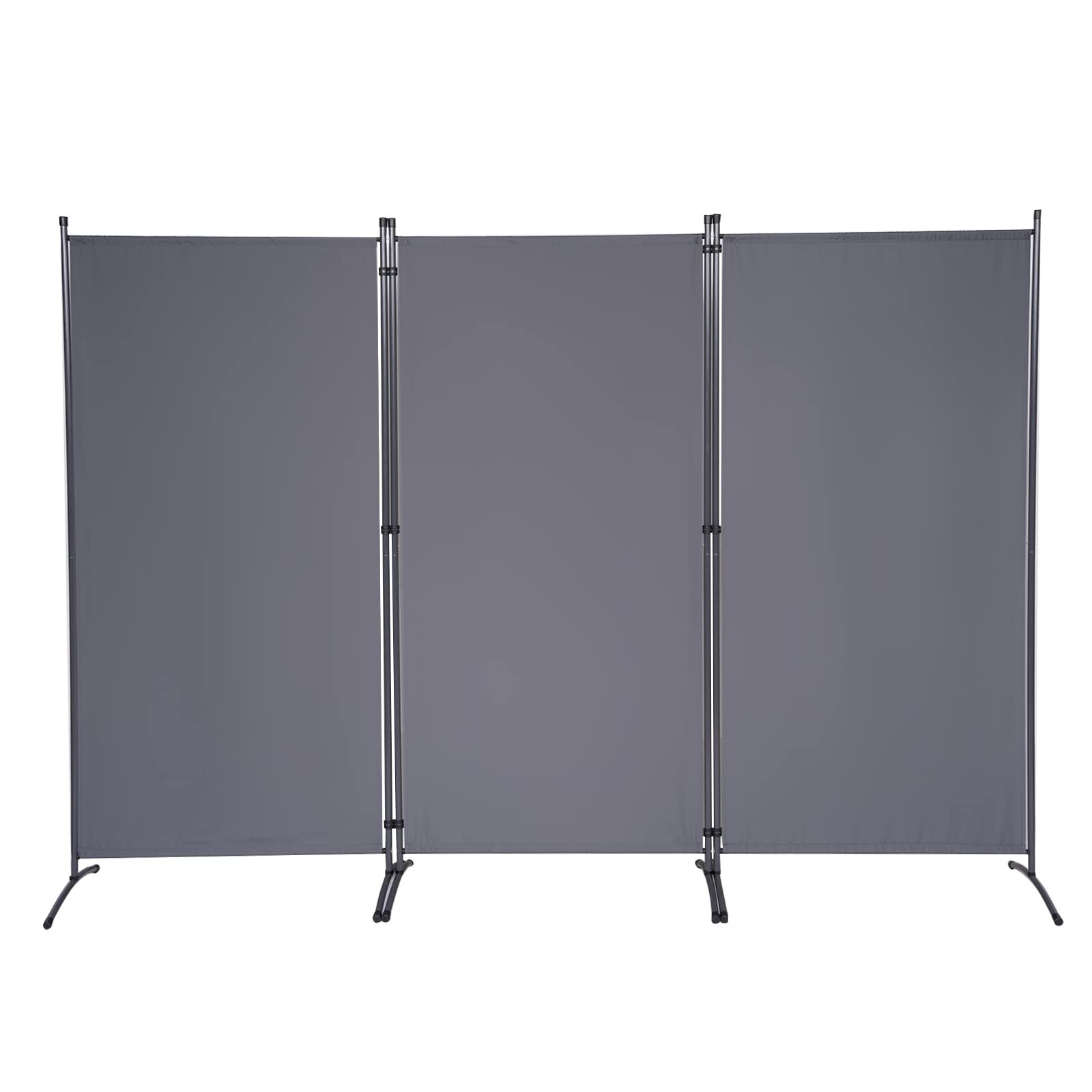 Latitude Run® Room Divider Screen Fabric Wall Divider With Metal Frame ...