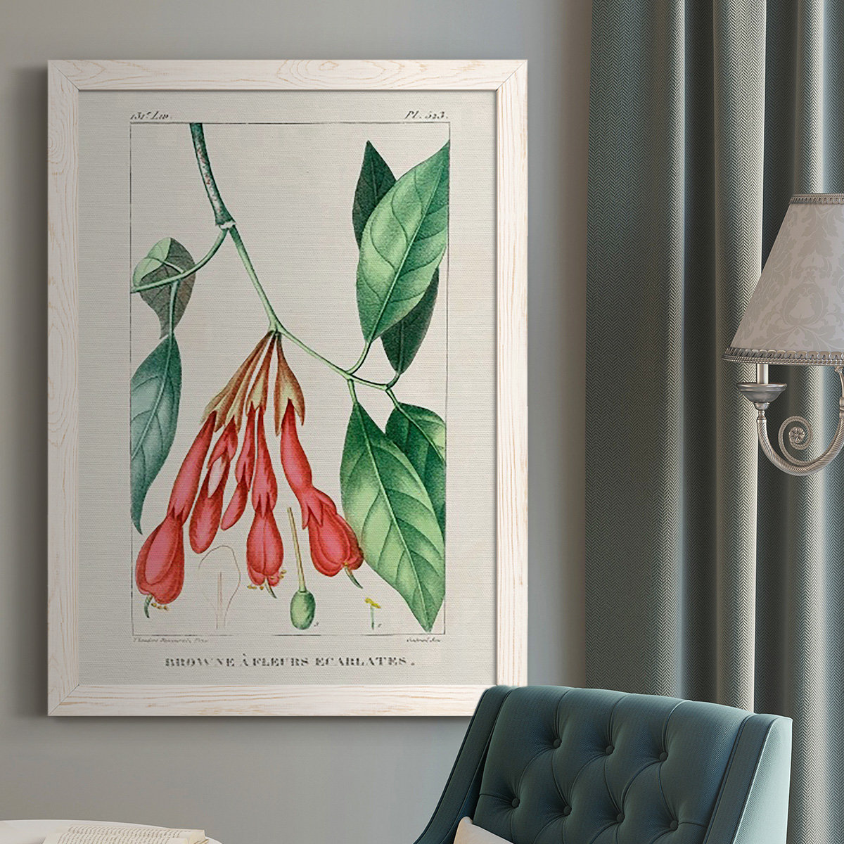 August Grove Turpin Tropical Botanicals I-Premium Framed Canvas - Ready ...