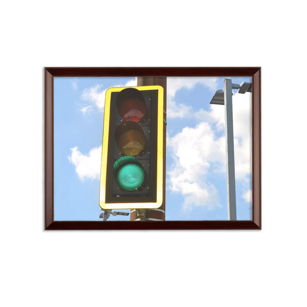 Ebern Designs Traffic Light Framed On Paper by Ansel Adams Print ...