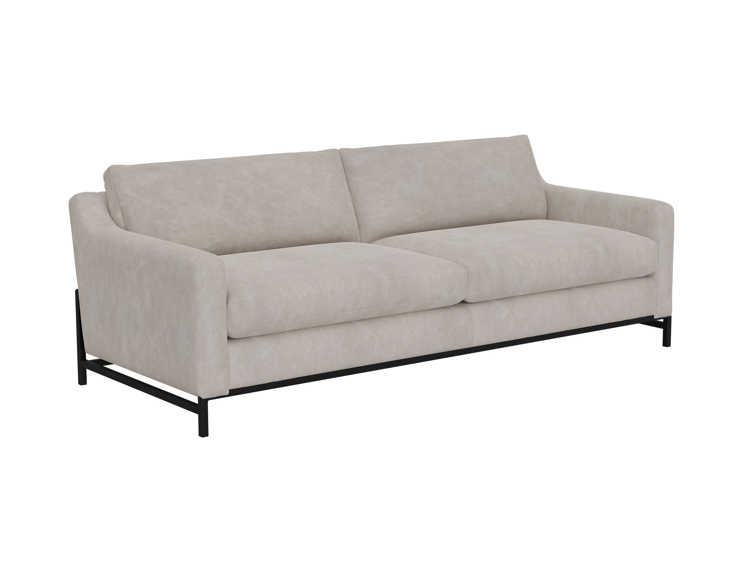 Hokku Designs Wooden Frame & Metal Base, Sofa | Wayfair