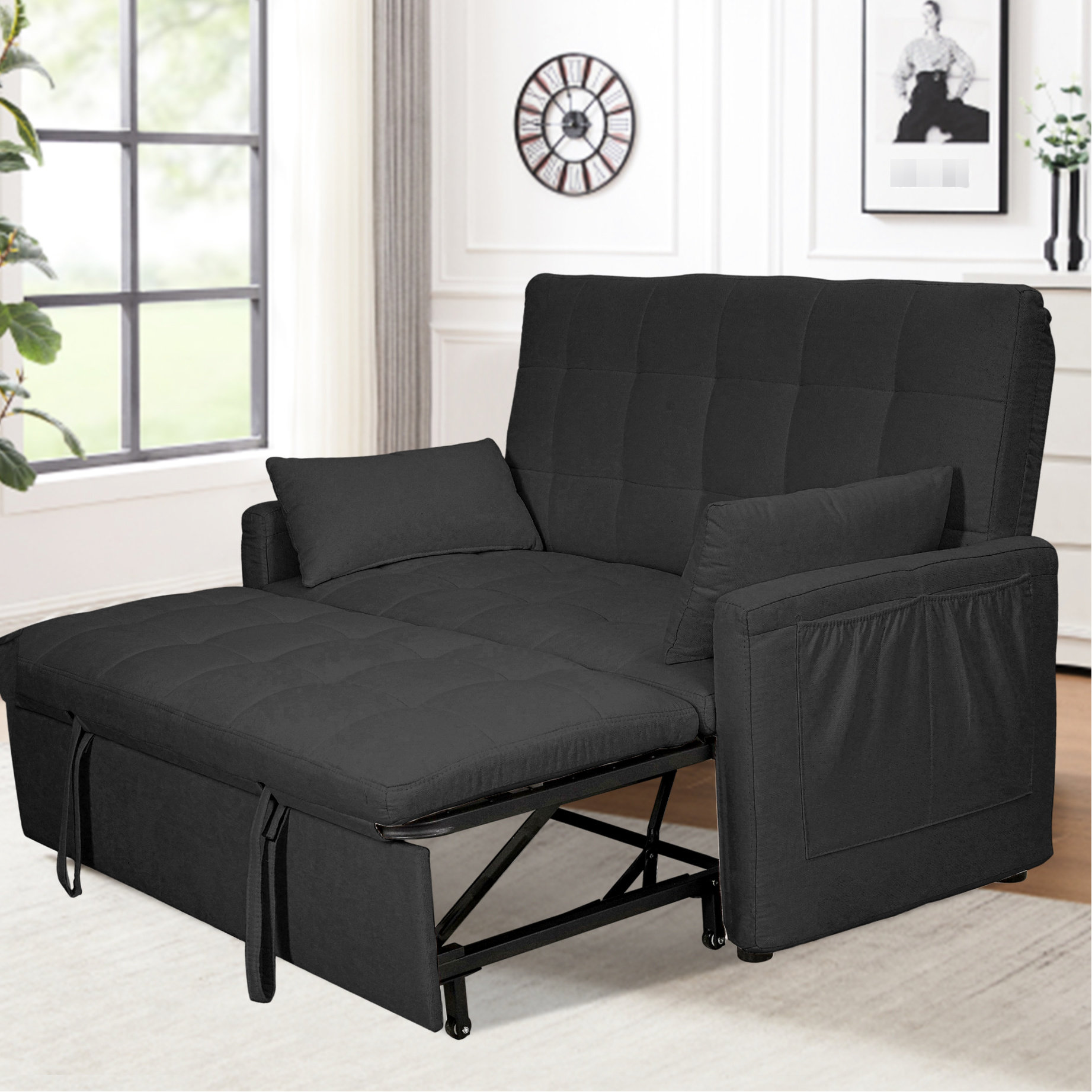 Latitude Run® 61 - Inch Extra Large Bed, Double With Adjustable And ...