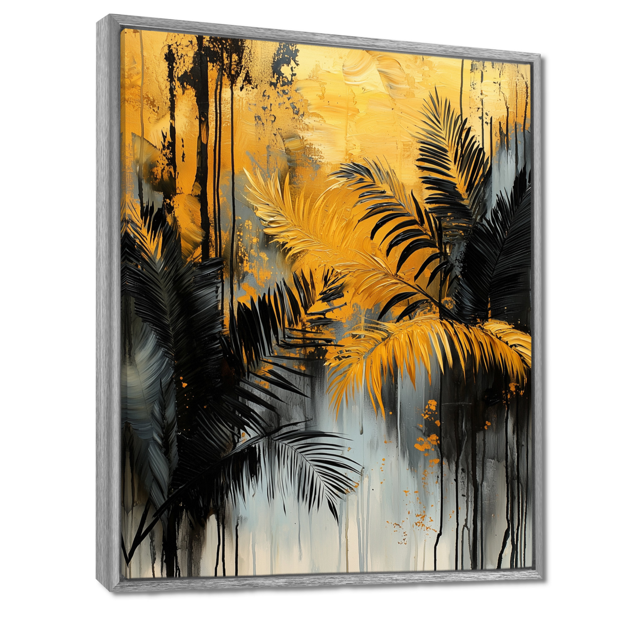 Bay Isle Home™ Colombi Minimalism Ferns Golden Tropical Symphony IV ...