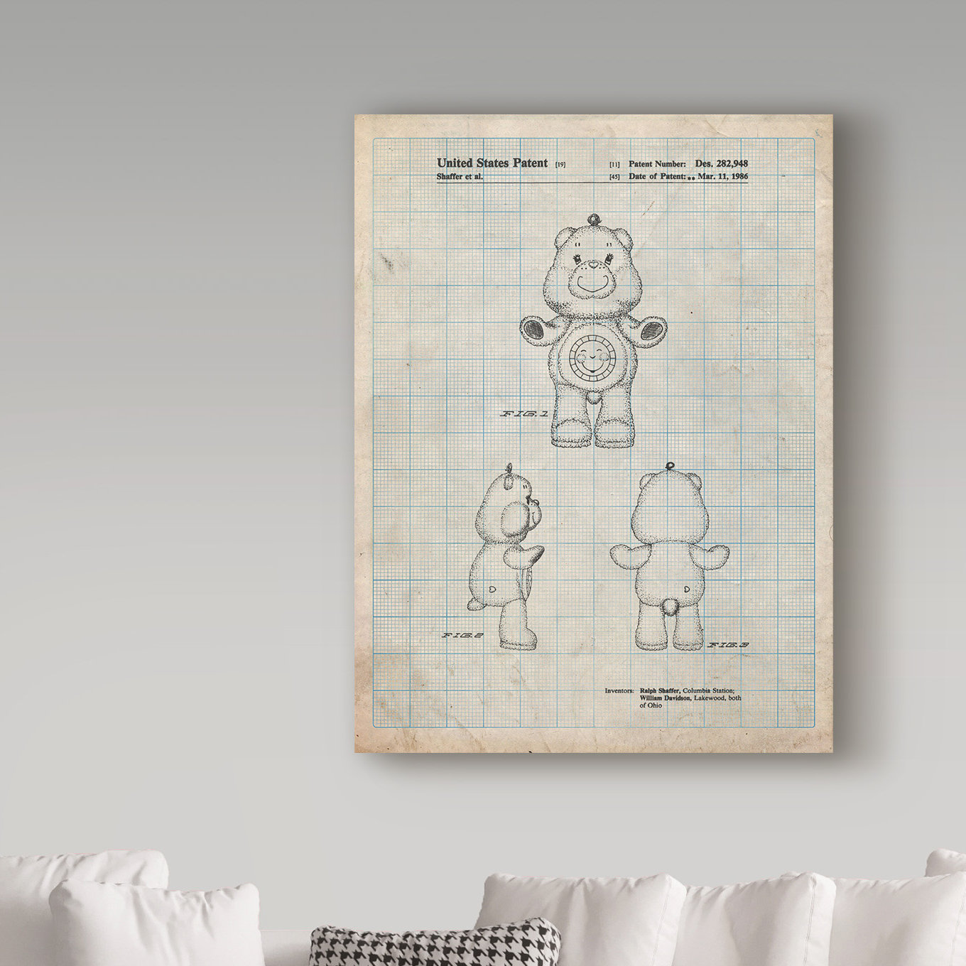 17 Stories Manilo 'Sunshine Care Bear' Drawing Print on Wrapped Canvas ...