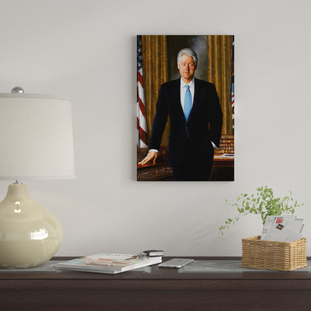 East Urban Home 'White House Painting of President Bill Clinton' Print ...