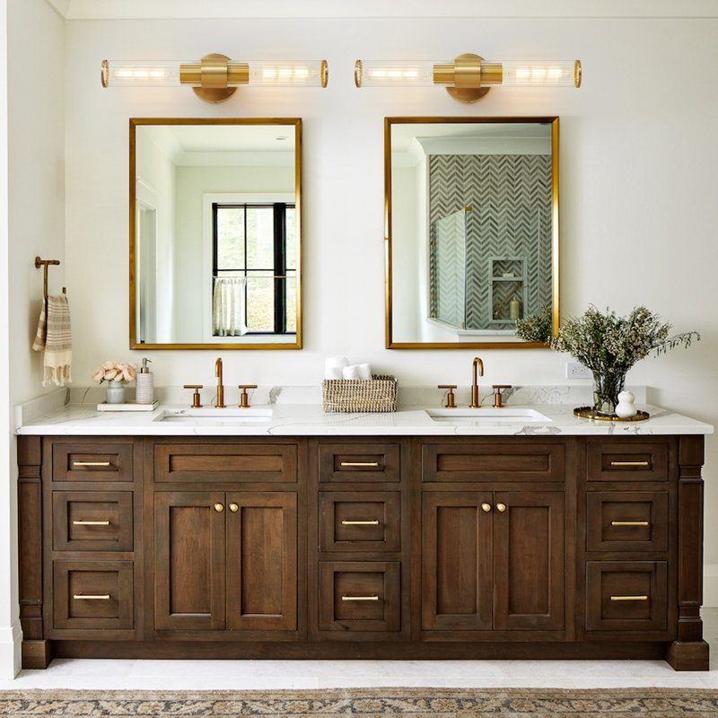 Ebern Designs Almetta 2 - Light Bathroom Dimmable Vanity Light Bath Bar ...