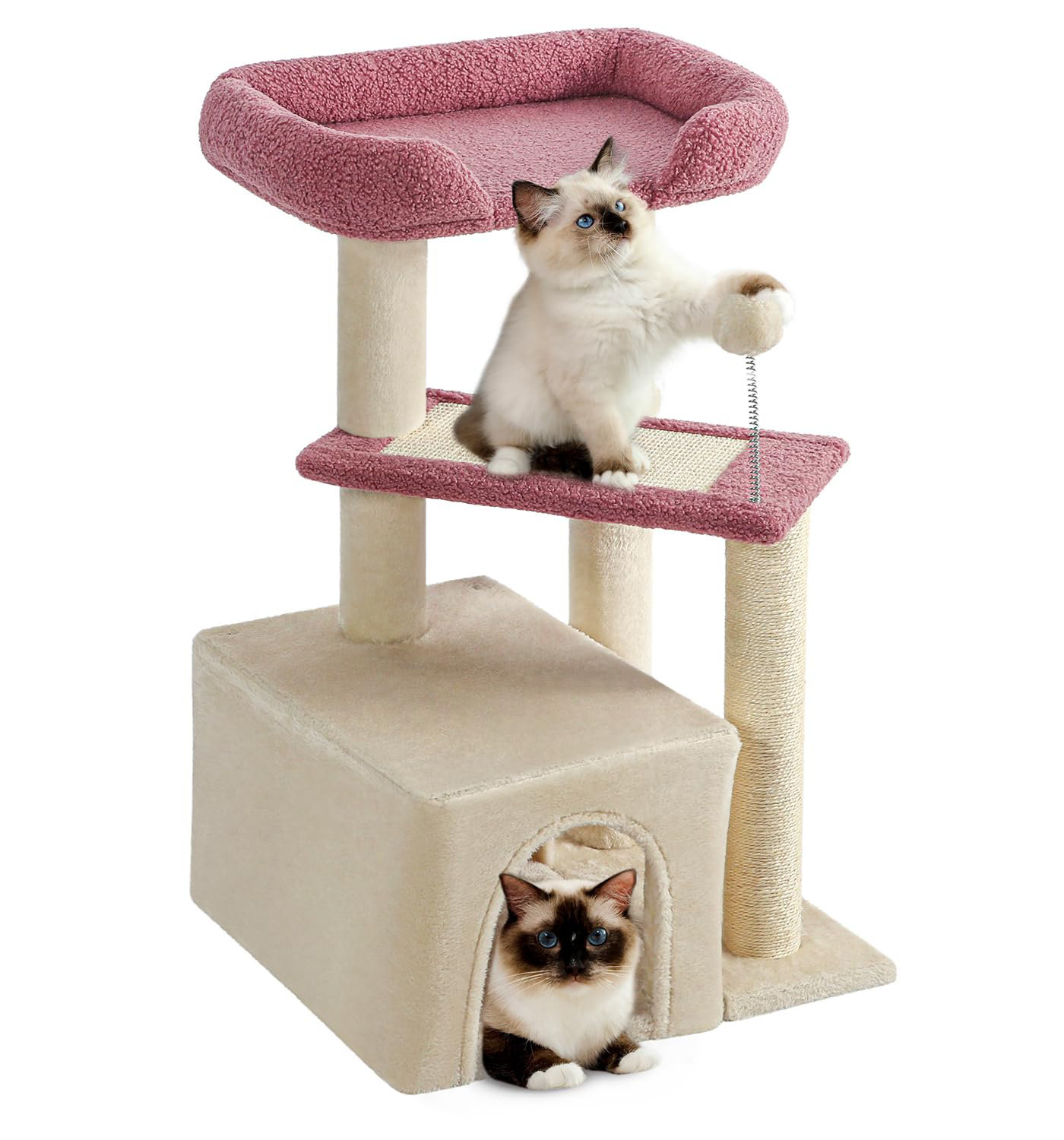 Latitude Run® Multifunctional Cat Tree For Small & Medium Cats ...