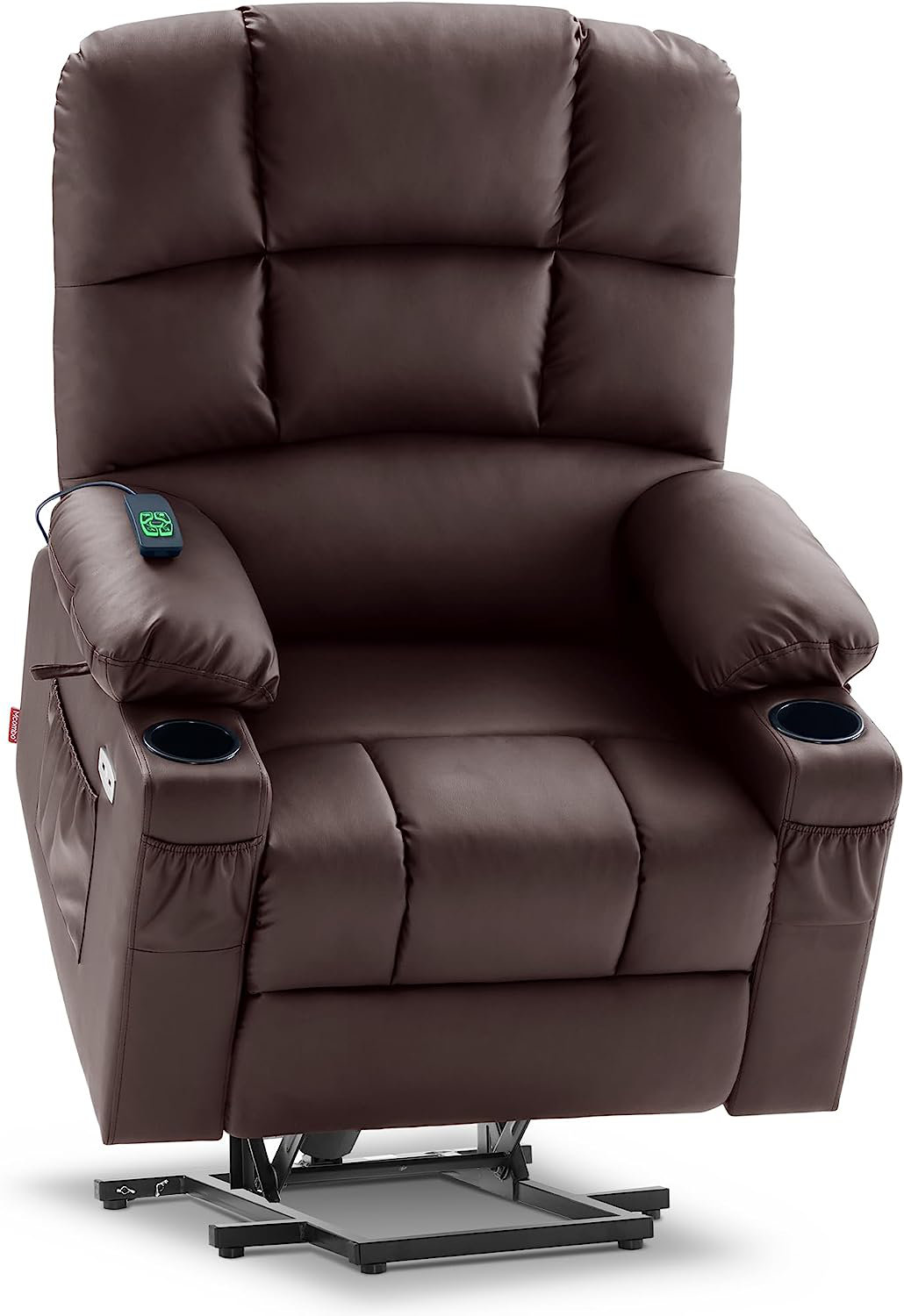 Latitude Run® Lay Flat Dual Motor Power Lift Recliner Chair Sofa with ...