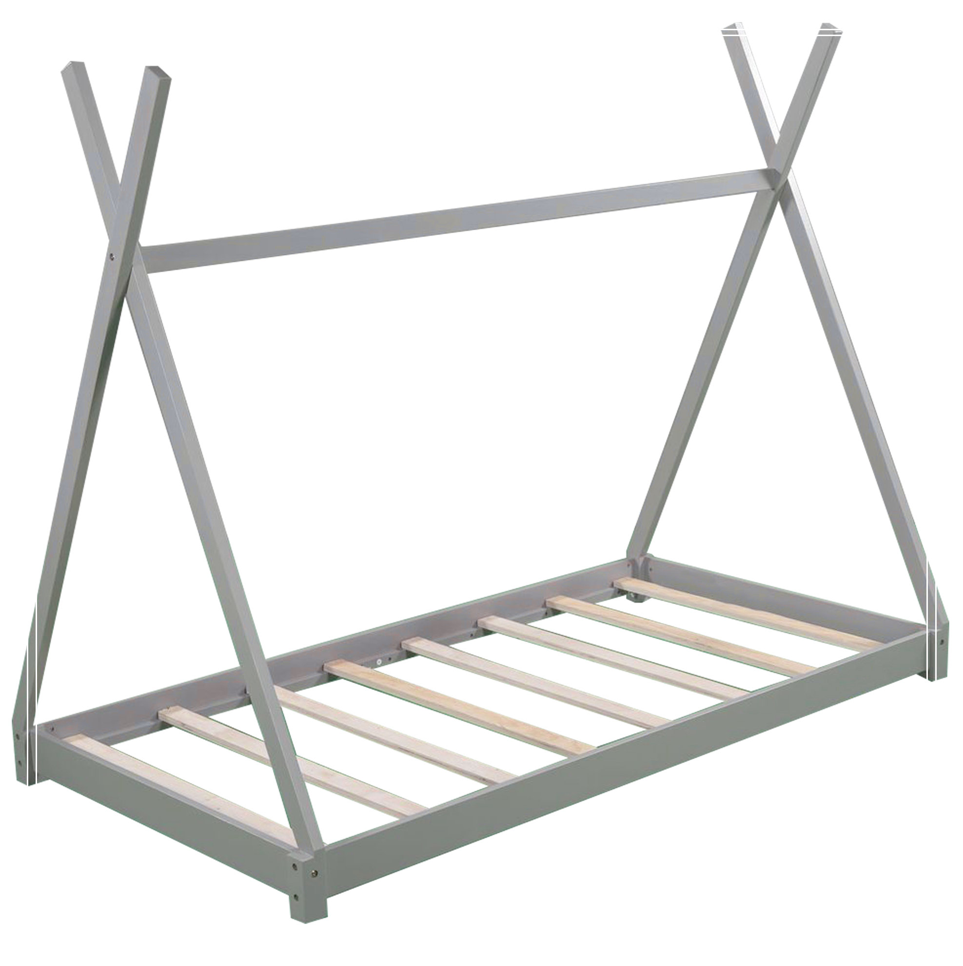 Harper Orchard House Platform Bed With Triangle Tructure Stylish Design ...