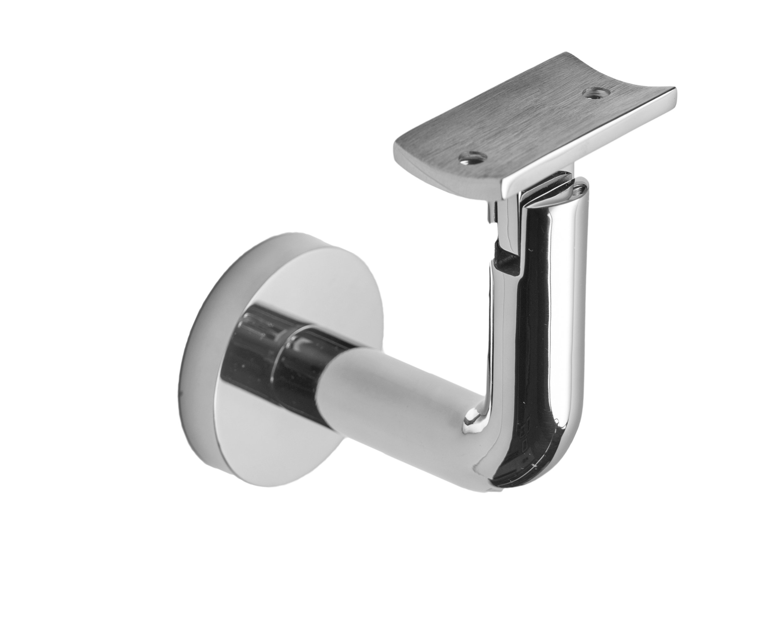 Linnea Surface Mount Handrail Bracket with Round Rose and Flat Plate ...