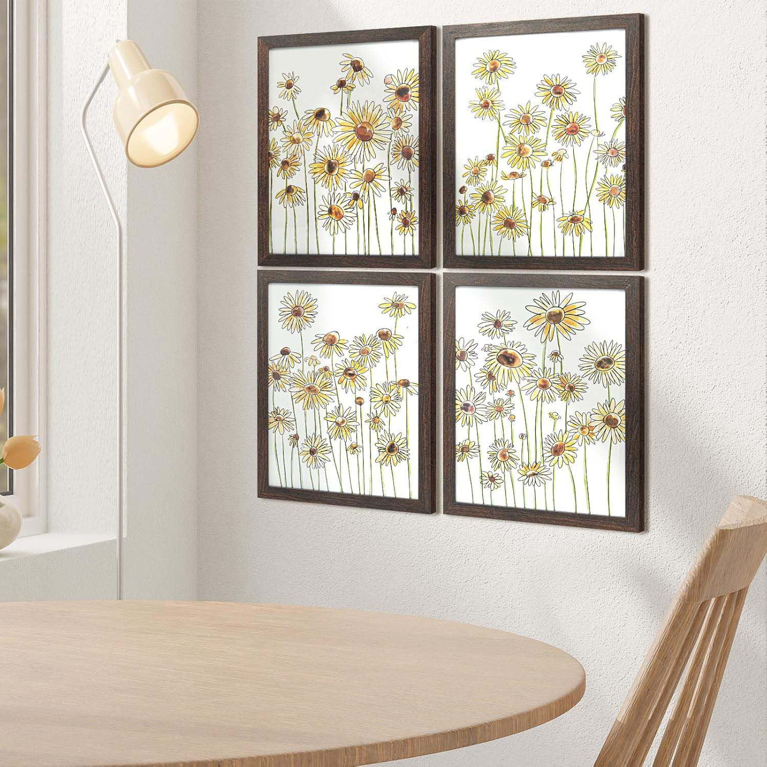 Ophelia & Co. Botanical Plant Wall Art Prints 4 Piece Set Flower Wall ...