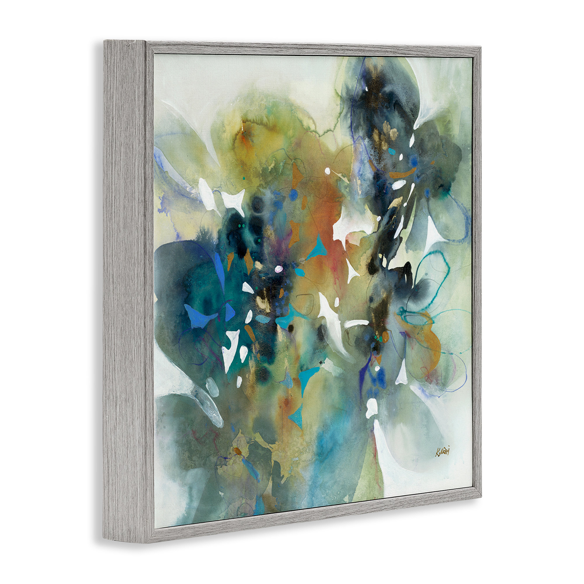 Dakota Fields Complex Splatter Distortion Framed Giclee Art by K. Nari ...