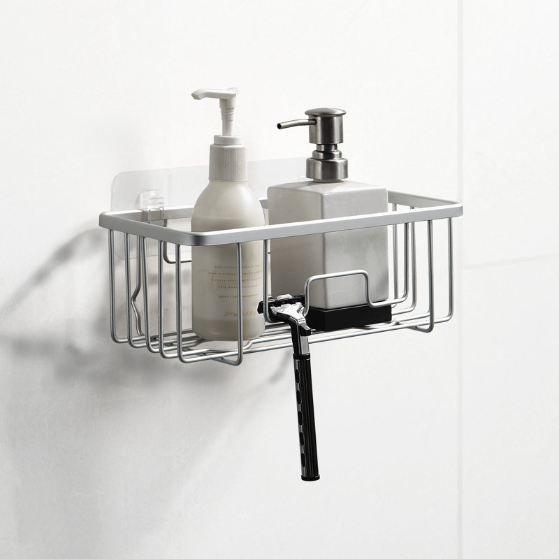 The Twillery Co.® Portwood RustProof Aluminum Wall Mount Shower Caddy ...