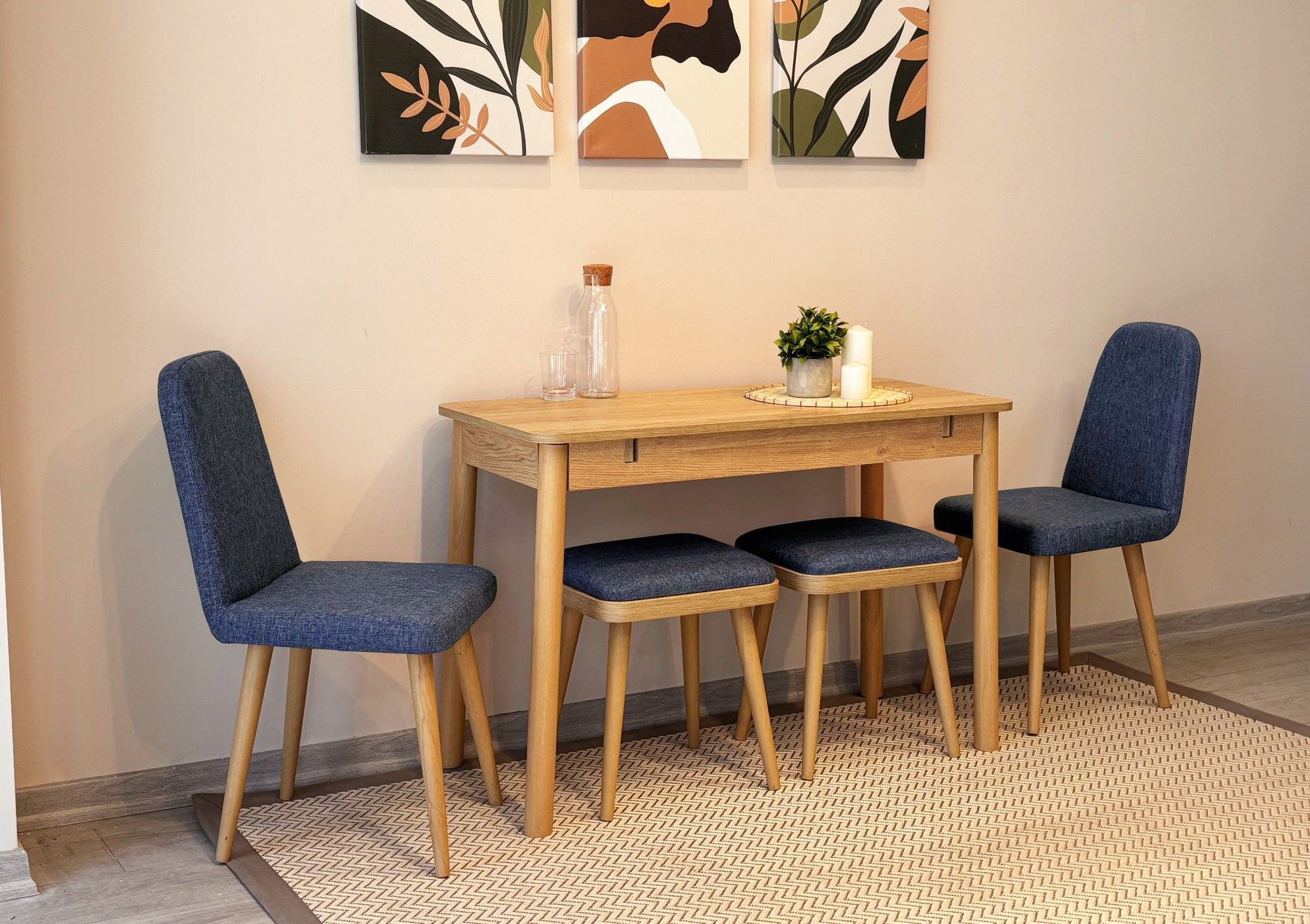 George Oliver Duguay Extendable Dining Table & Chairs Set (5 Pieces ...
