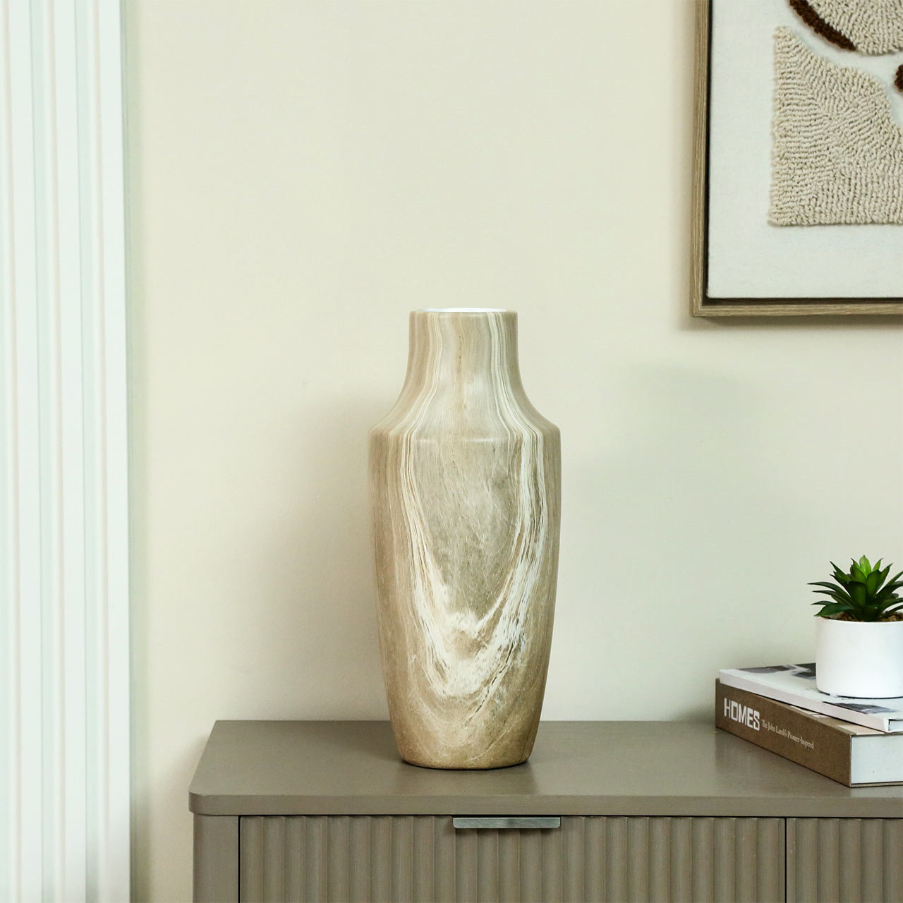 Metro Lane Dequanda Handmade Ceramic Table Vase for Living Room ...