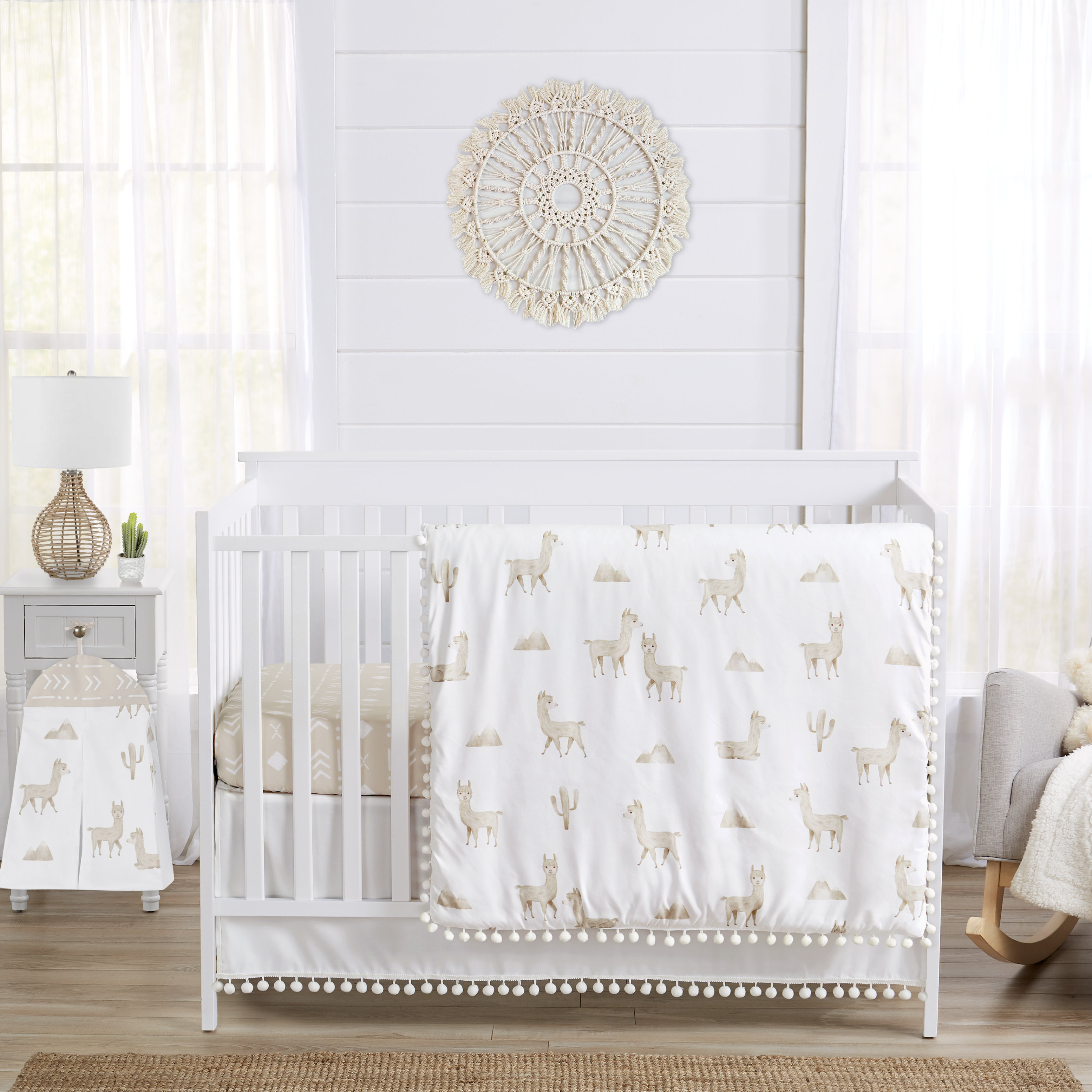 Sweet Jojo Designs Boho Llama 4 Piece Crib Bedding Set | Wayfair