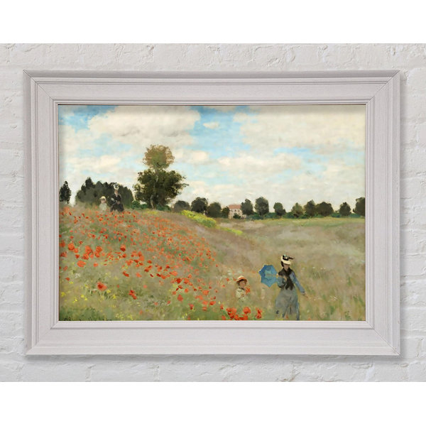 Rosalind Wheeler Poppy Field 2 by Monet - Single Picture Frame Art ...