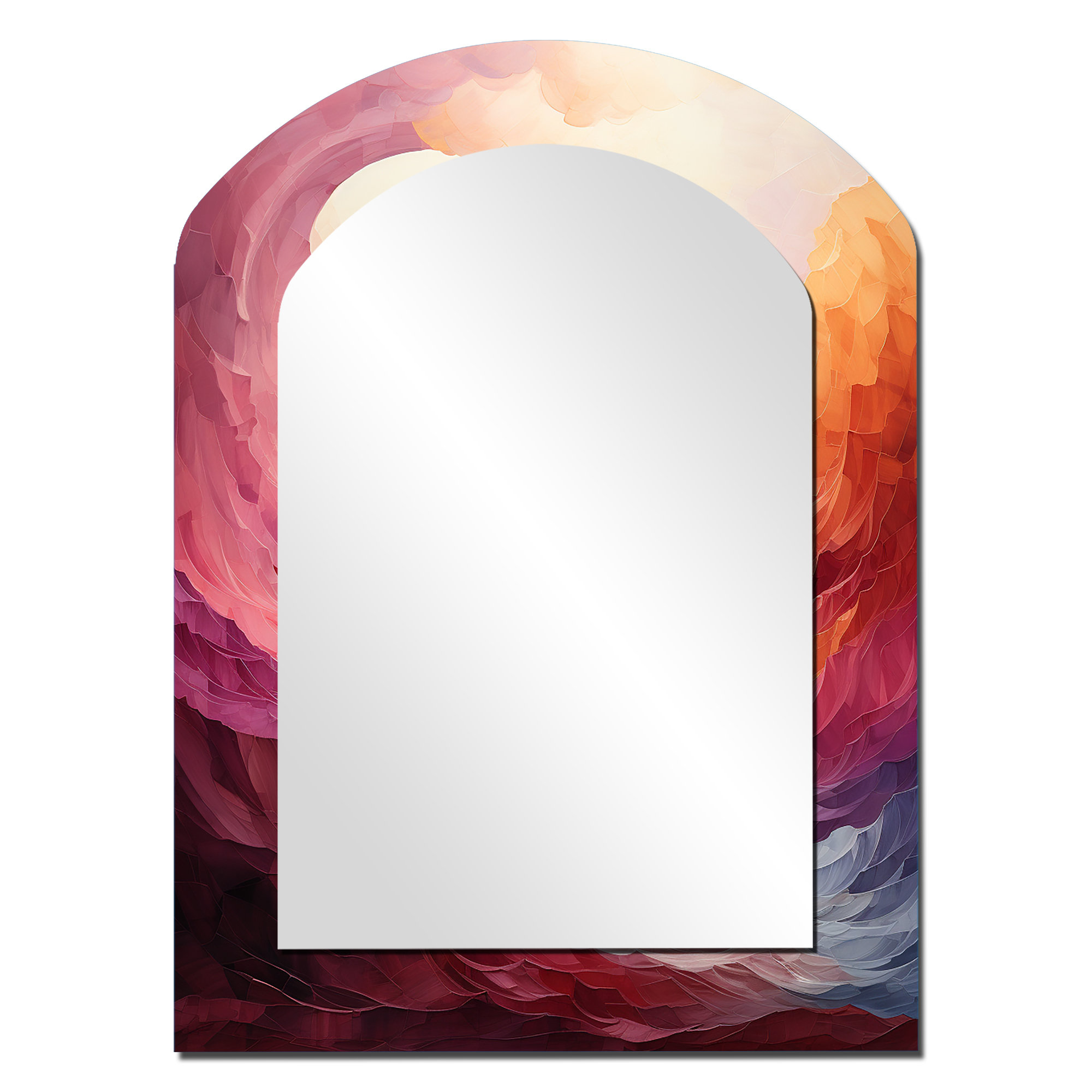 Red Barrel Studio® Colorful Rainbow wave II - Rainbow Asymmetrical ...