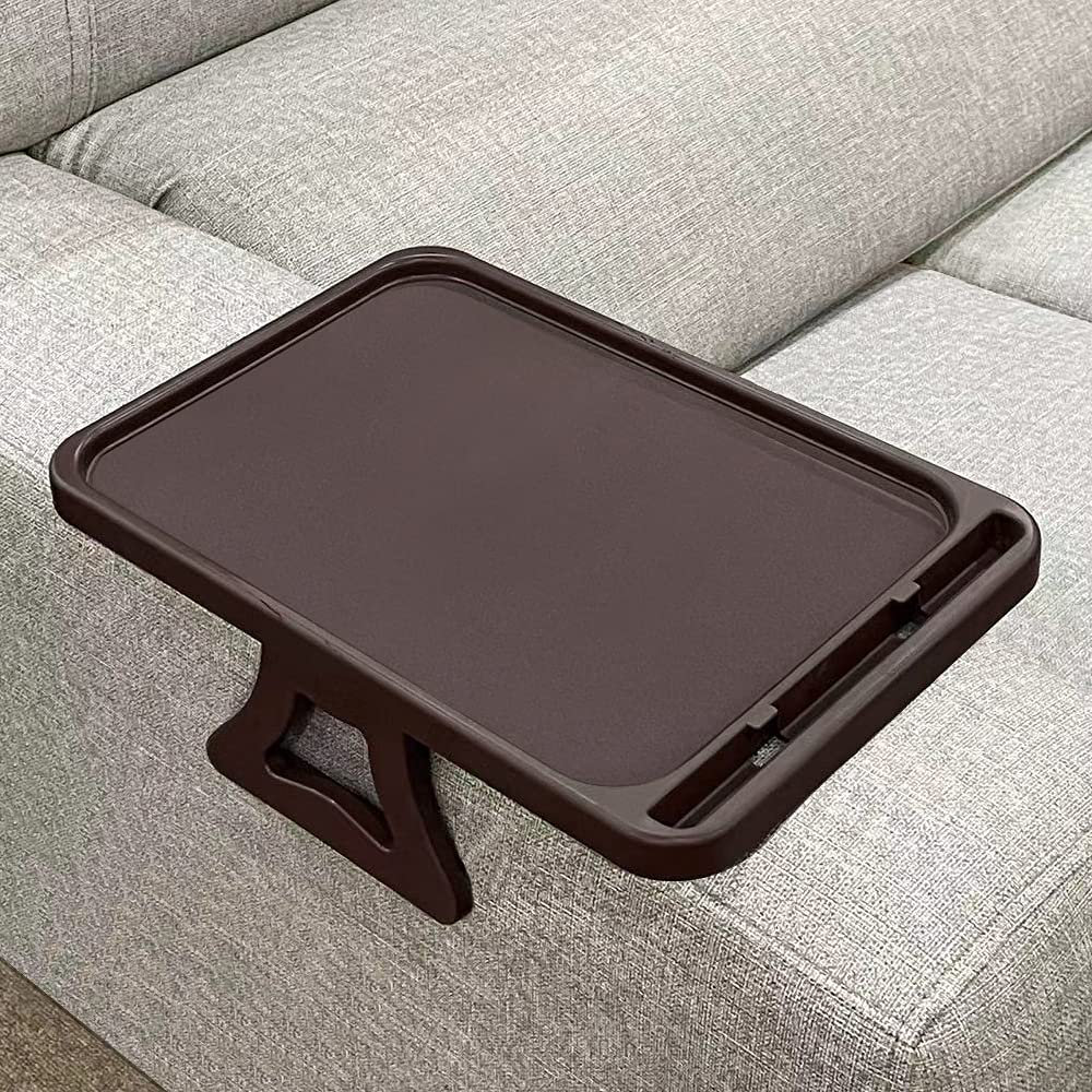 Latitude Run® Sofa Armrest Clip Table, TV Snack Tray, Handy Remote ...