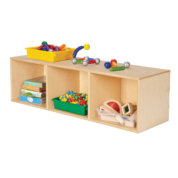 Childcraft 3 Compartment Manufactured Wood Cubby & Reviews | Wayfair