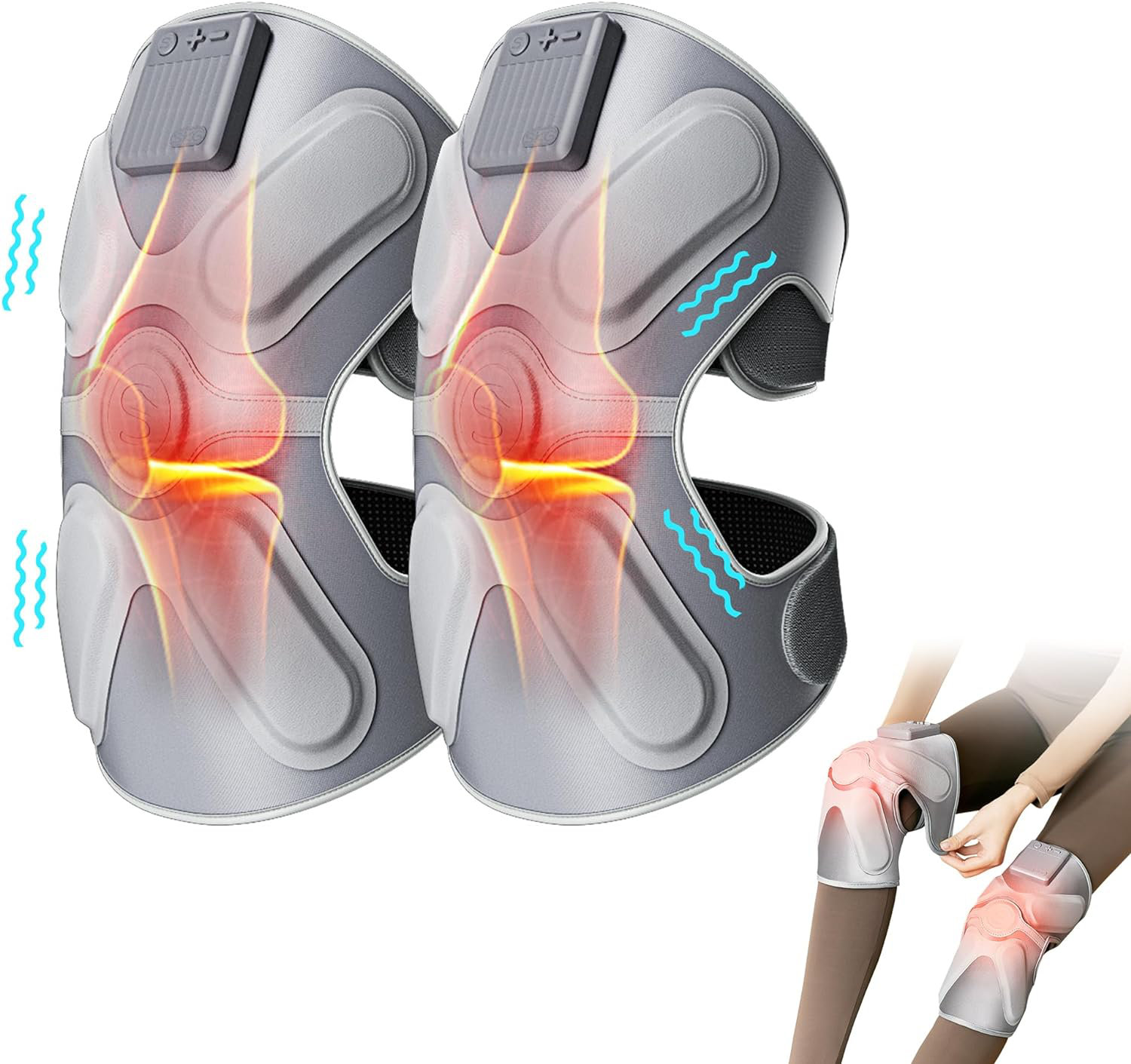 PANDA GENIUS SKG Knee Massager With Heat And Vibration,Gifts For Father ...