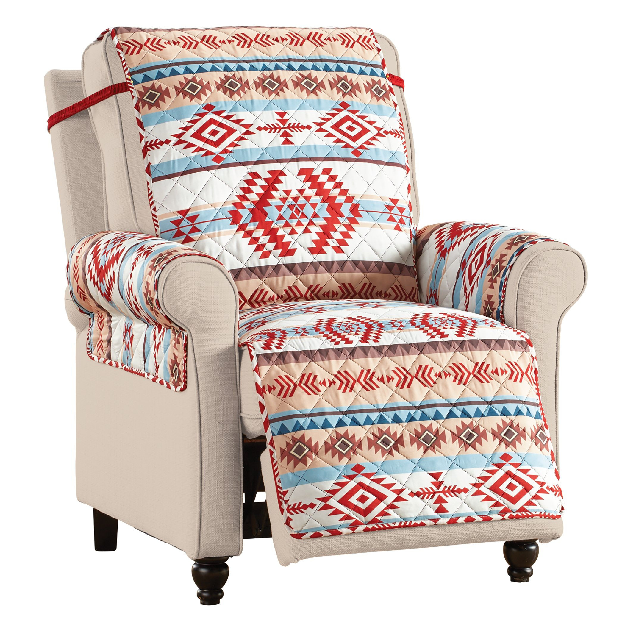 Dakota Fields Reversible Quilted Aztec Design Furniture Protector | Wayfair