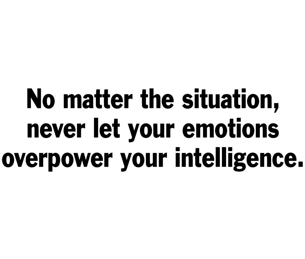 Winston Porter No Matter the Situation, Never Let Your Emotions ...