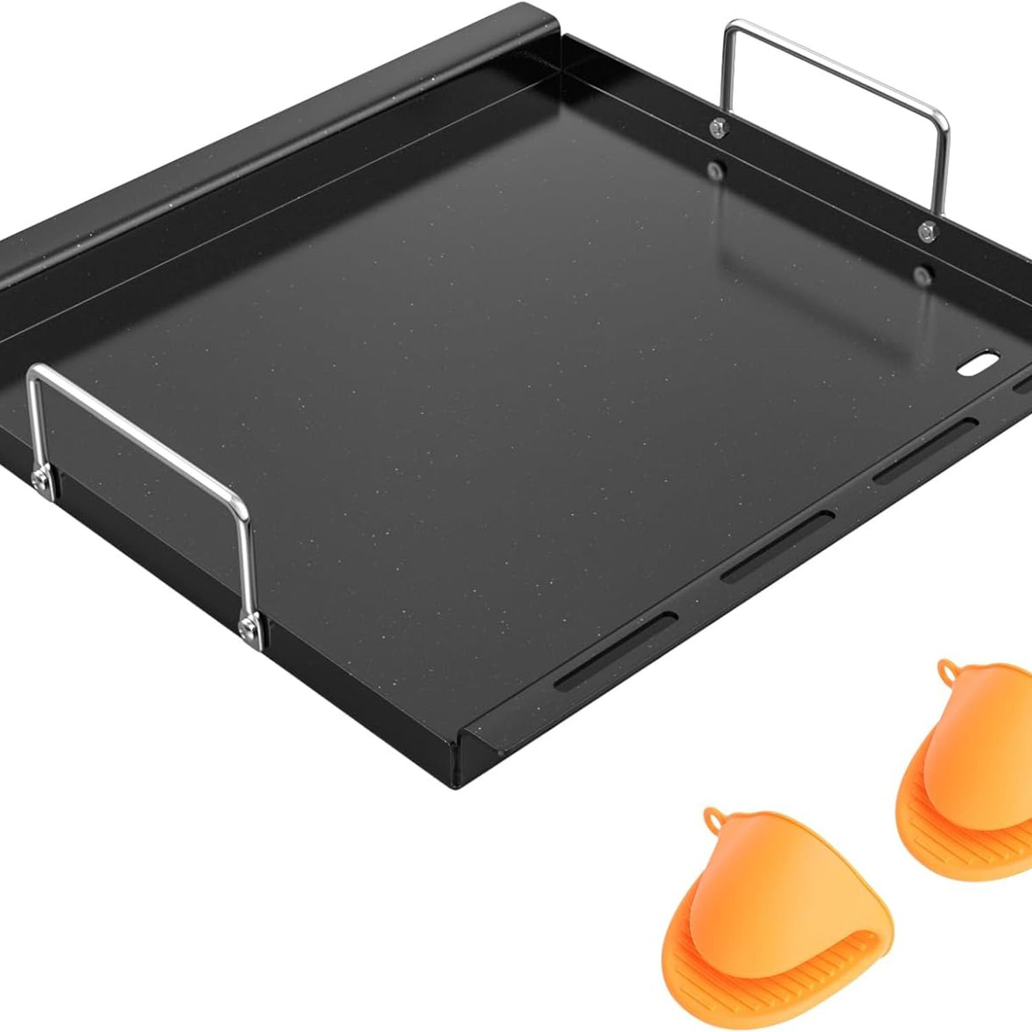 DERIFLY Universal Cooking Griddle Insert,Pre-Seasoned Nonstick Coating ...
