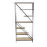 17 Stories Cole And Grey Wooden Diagonal Angled 6 Shelf Shelving Unit ...