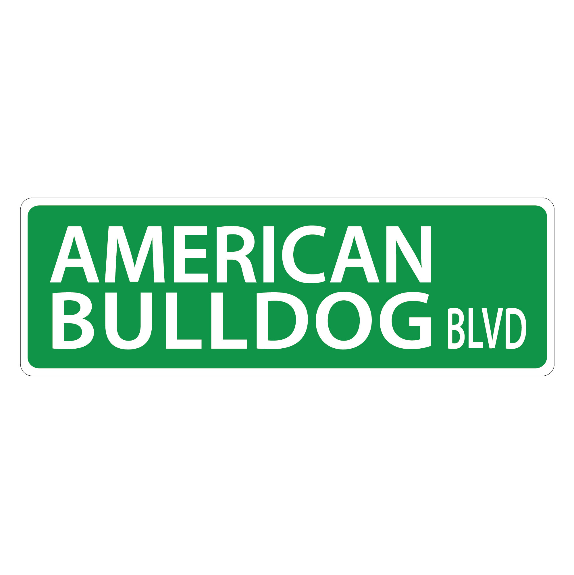 Imagine This Company American Bulldog Street Sign - Wayfair Canada