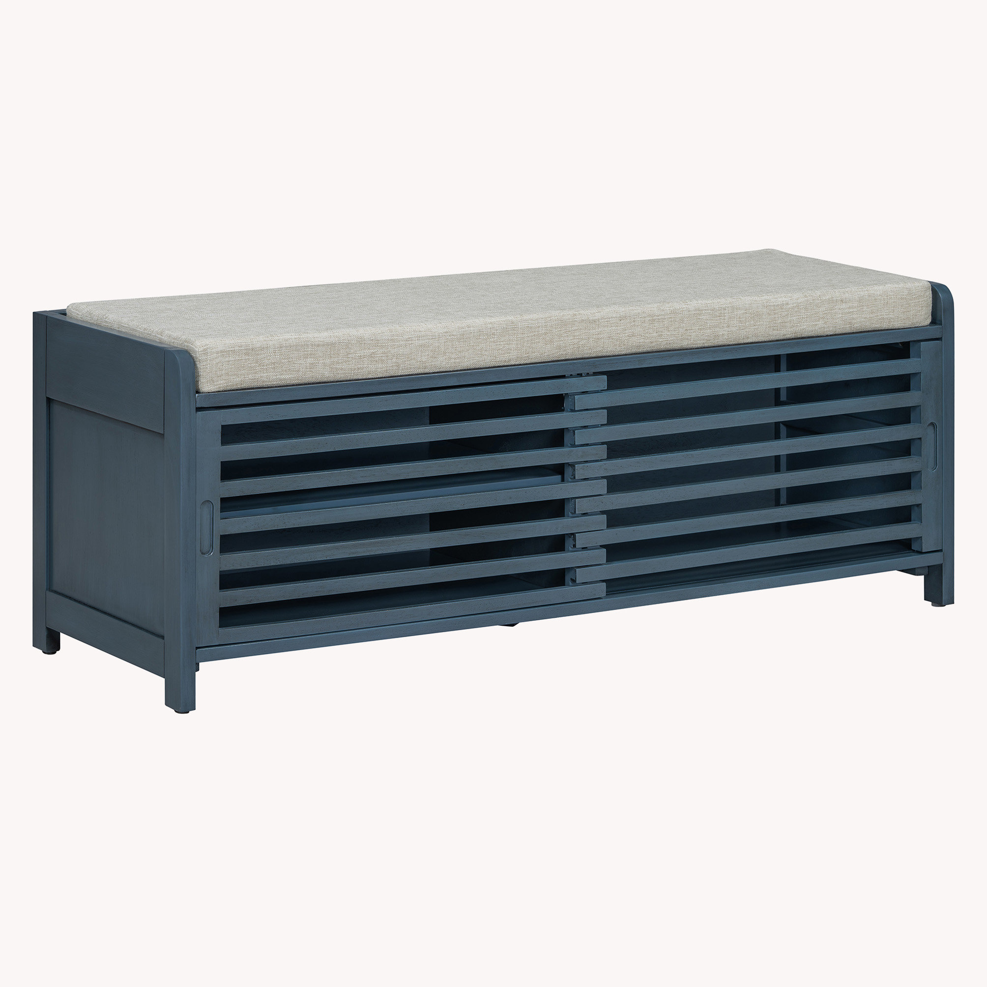 Ophelia & Co. Wood Shutter Storage Bench | Wayfair