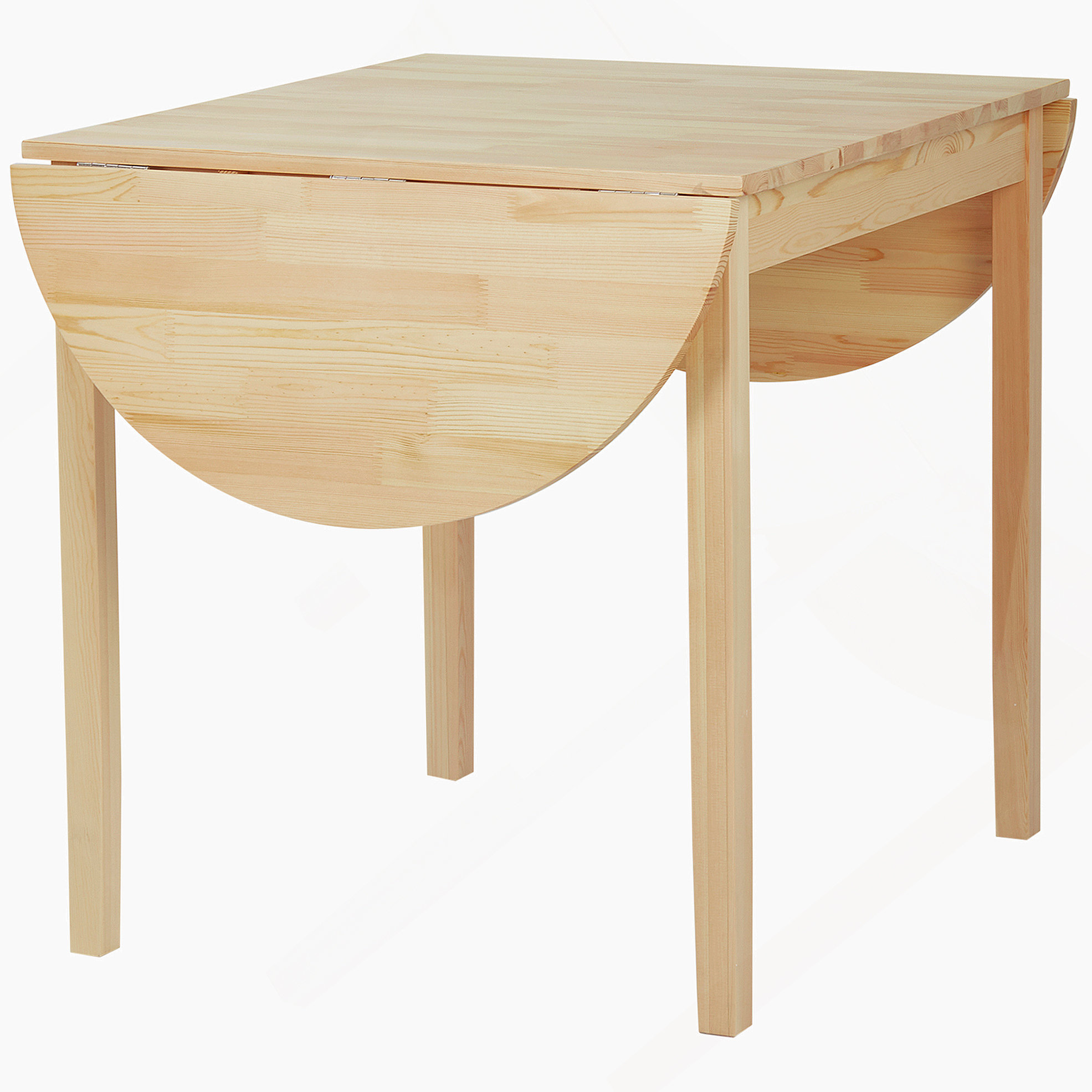 Latitude Run® 55" Solid Wood Kitchen Table, Drop Leaf Tables for Small ...