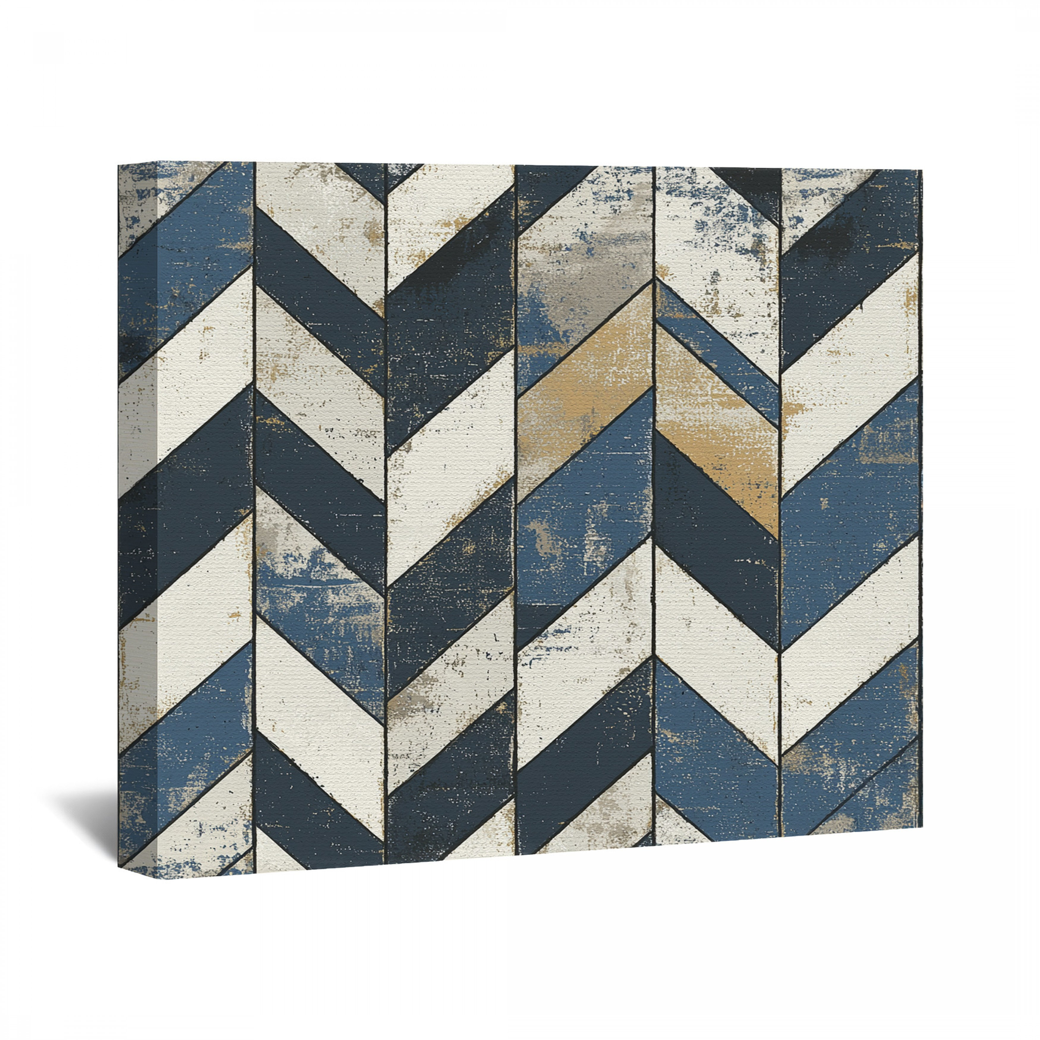 Dakota Fields Geometric Pattern Canvas Wrap - Abstract Wall Decor | Wayfair