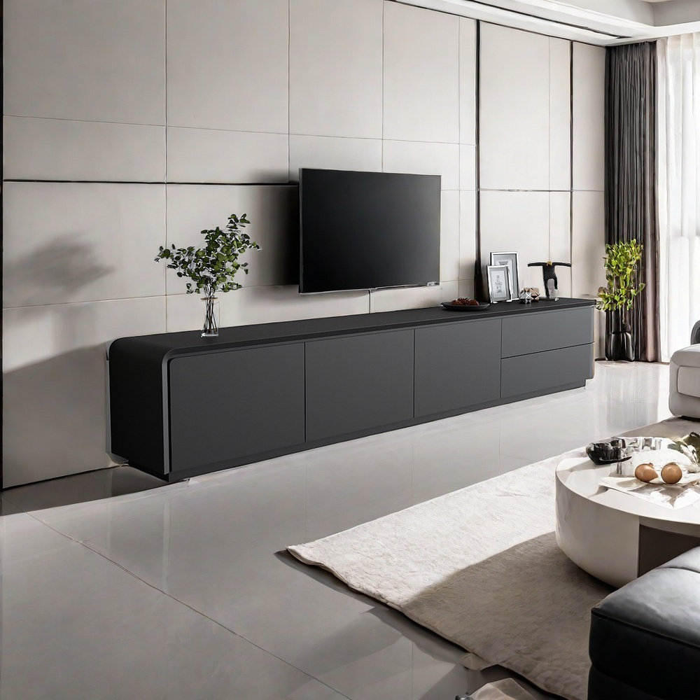 Orxva Galaxy Open TV stand with large storage | Wayfair