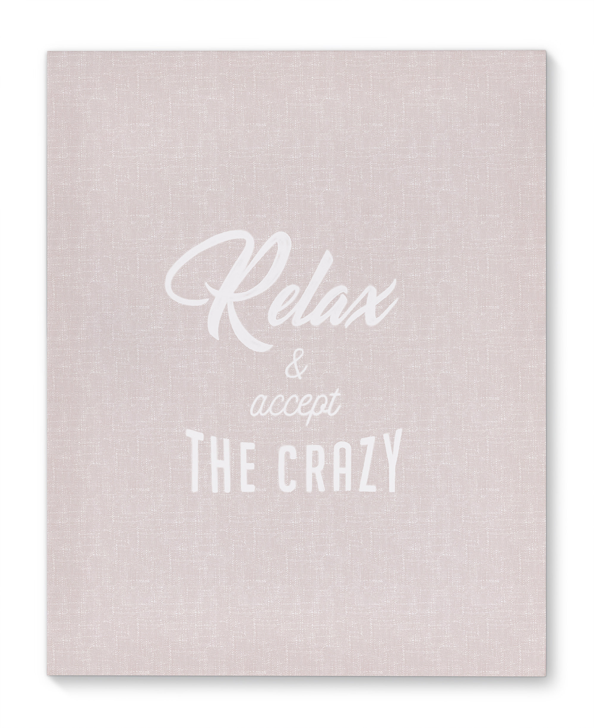 Ebern Designs RELAX PINK Canvas Art By Ebern Designs - Wayfair Canada